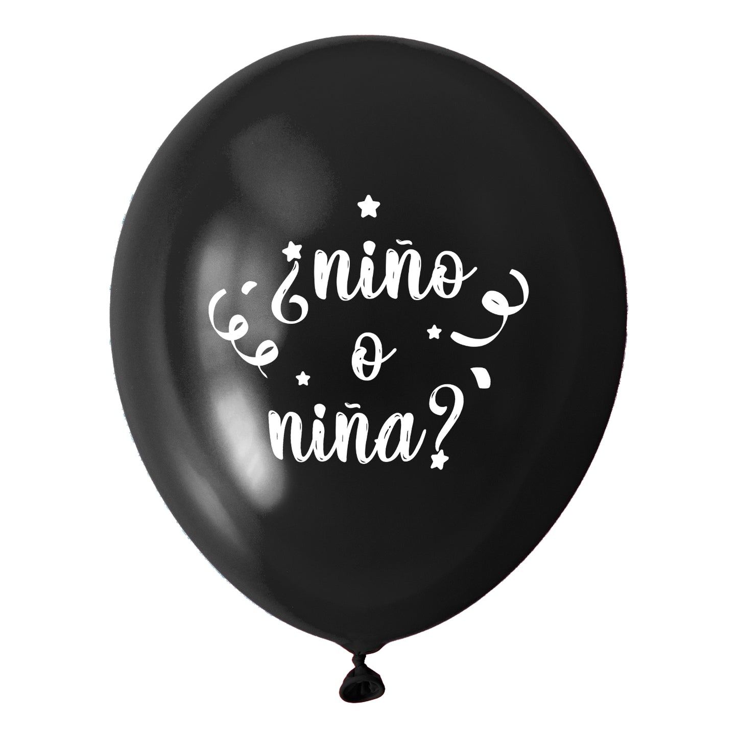 Pack Globo Color Negro + Confetti + 3 Diseños Impresos | Big Party ...